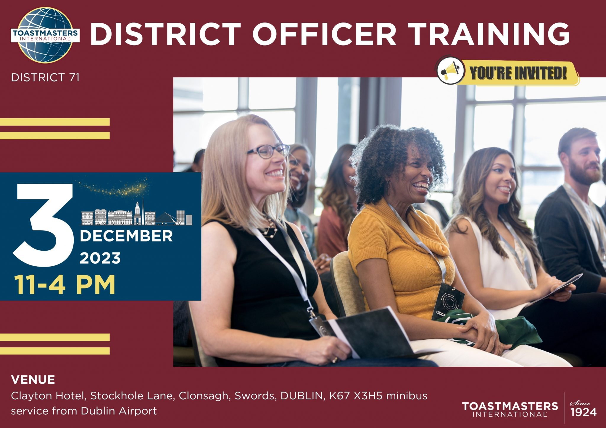 District Officer Training round 2 – Dublin – Toastmasters UK North ...