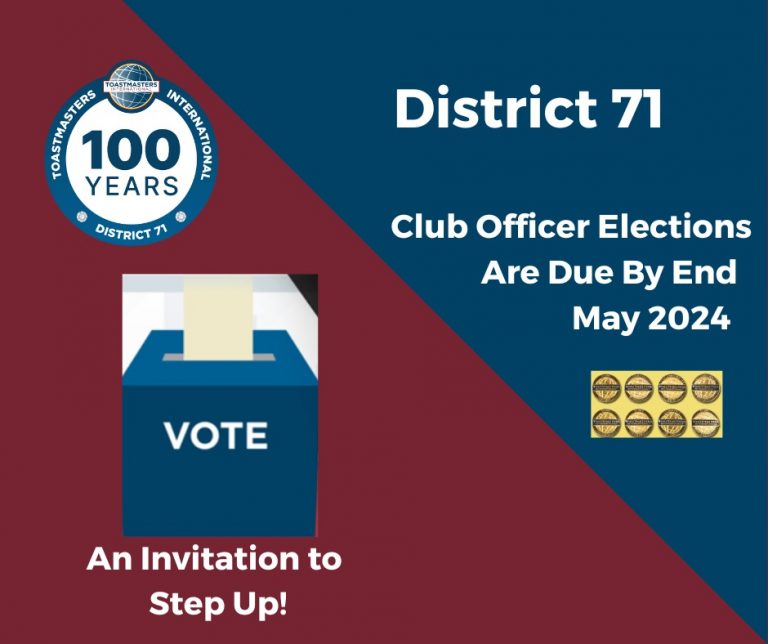 Club Officer Elections – Toastmasters UK North & Ireland