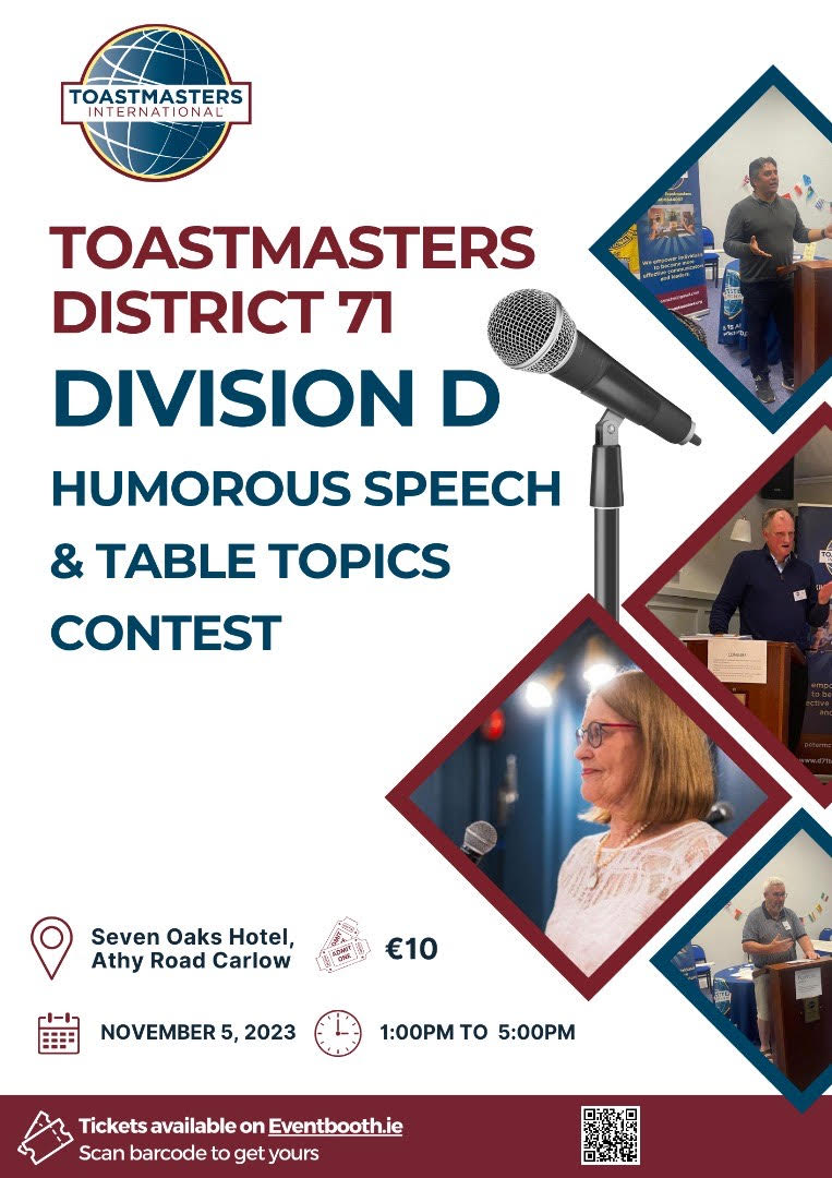 Division D Humorous Speech and Table Topics Contests – Toastmasters UK ...