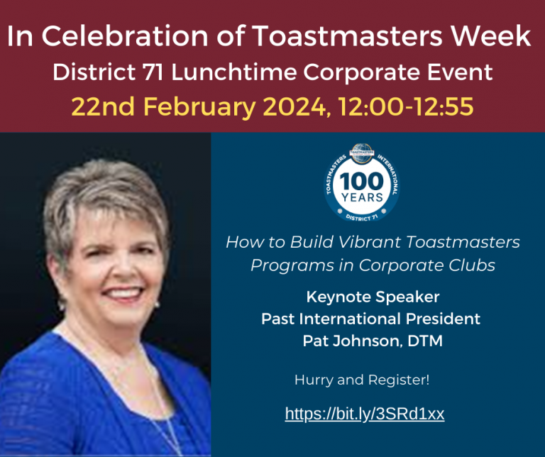 Corporate Summit – Toastmasters UK North & Ireland