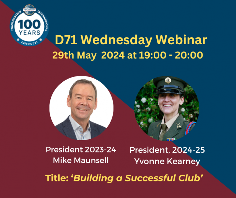 Building a successful club – Toastmasters UK North & Ireland